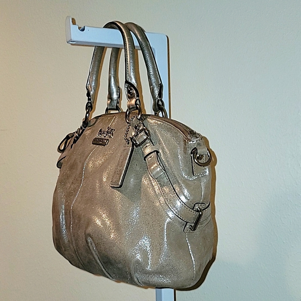 Coach Madison Sophia Gold Leather Shoulder Bag 15960 - Gem